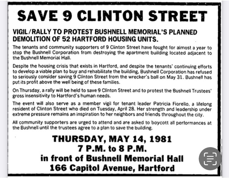 9 Clinton Street vs. Bushnell Memorial Hall: Profit over people – The ...